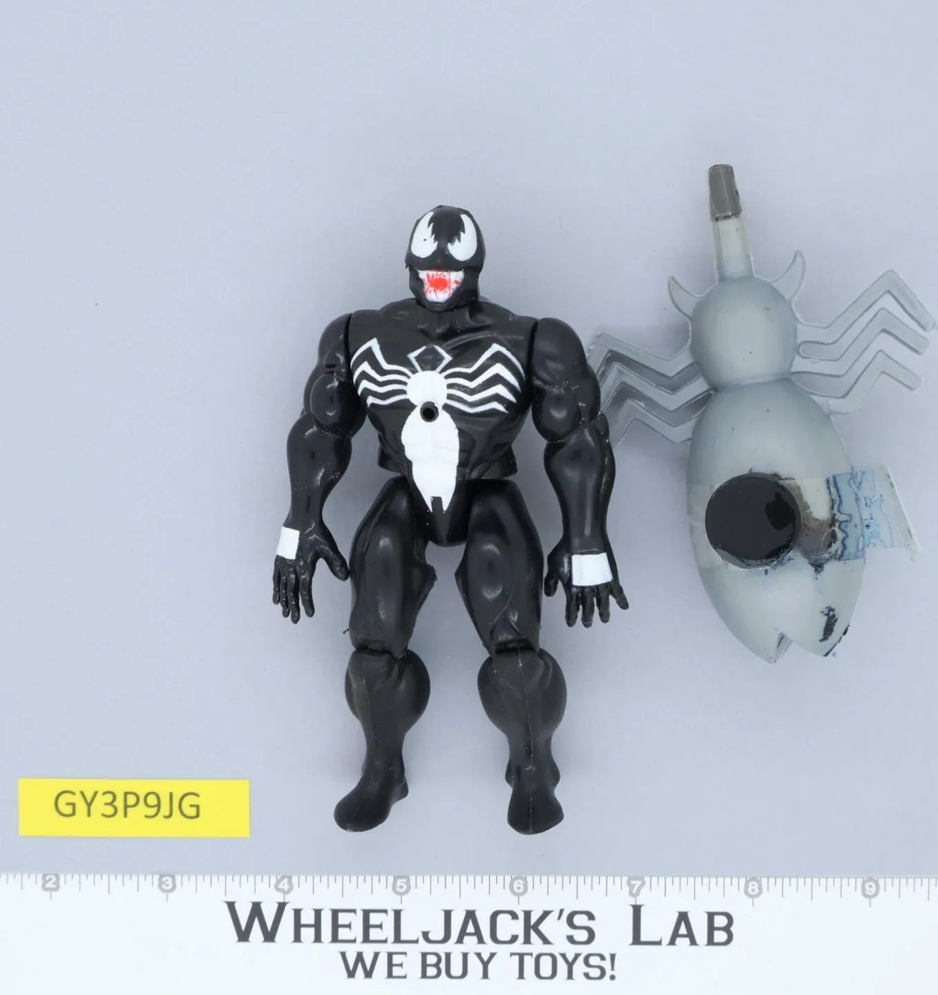 Venom Marvel Living Skin Slime Pores 1991 Vintage ToyBiz Action Figure ...