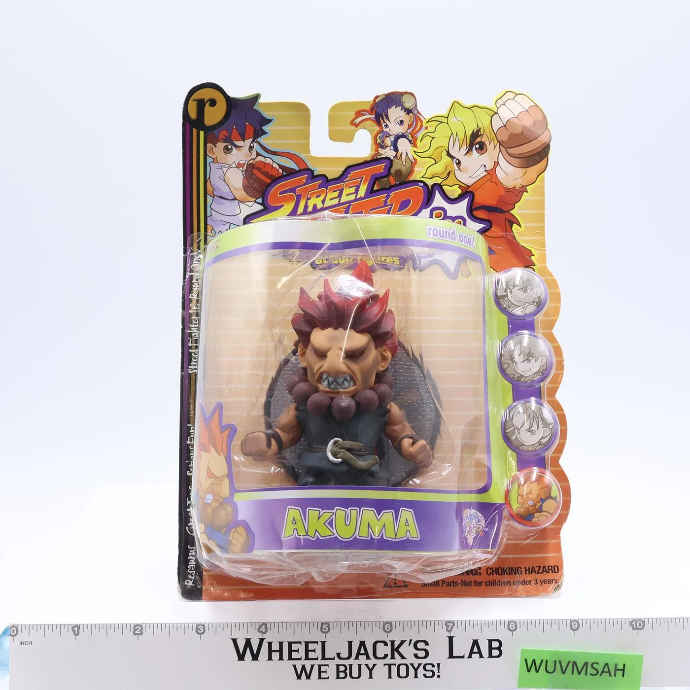 Akuma 5" Street Fighter Jr. Round One 1999 Capcom Resaurus NEW MOC ...