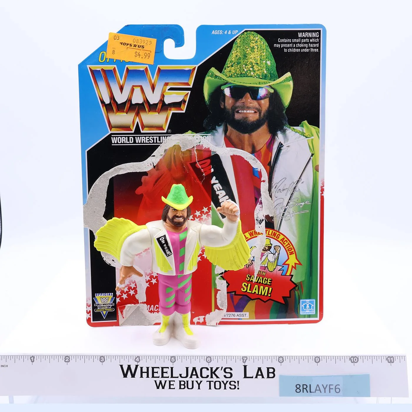 Macho Man Randy Savage Series 5 W/CARDBACK 100% Complete 1993 WWF ...