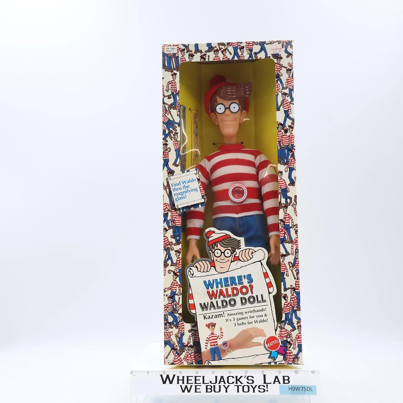 #2277 Waldo Doll Where's Waldo? 1991 Mattel 18" Vintage Doll NEW MIB ...