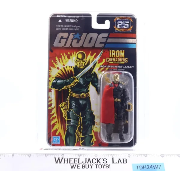 Destro Gold Head CAS GRADED 80 GI Joe 20-Back 25th Anniv 2008 Hasbro ...
