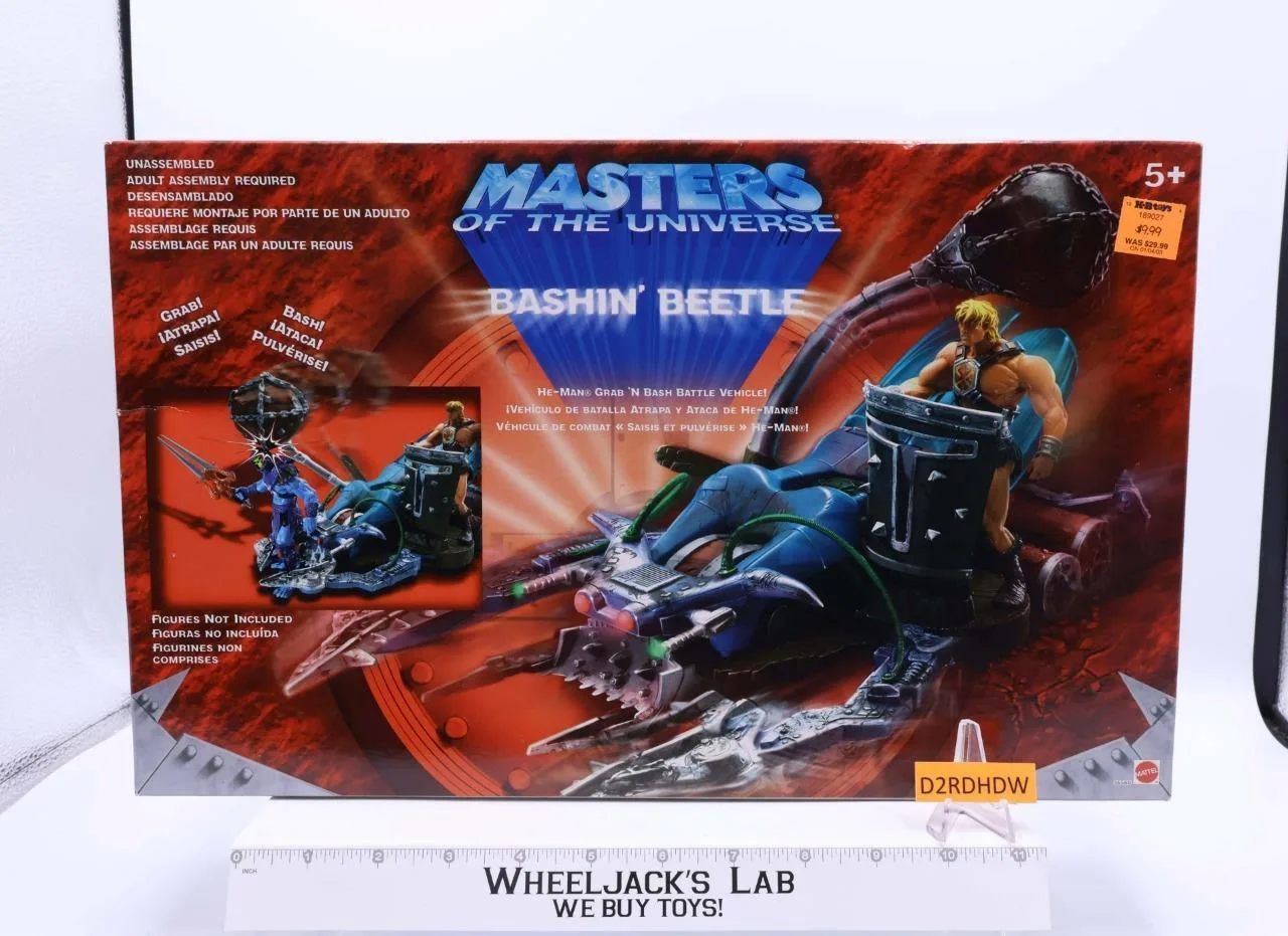 Bashin' Beetle He-Man 200x Masters of the Universe 2001 Mattel NEW MISB ...