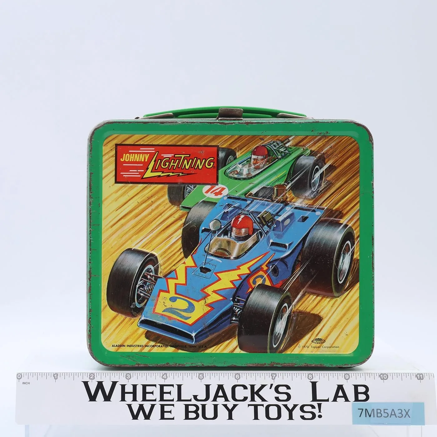 Johnny Lightning Lunch Box 1970 Aladdin Vintage Tin No Thermos ...