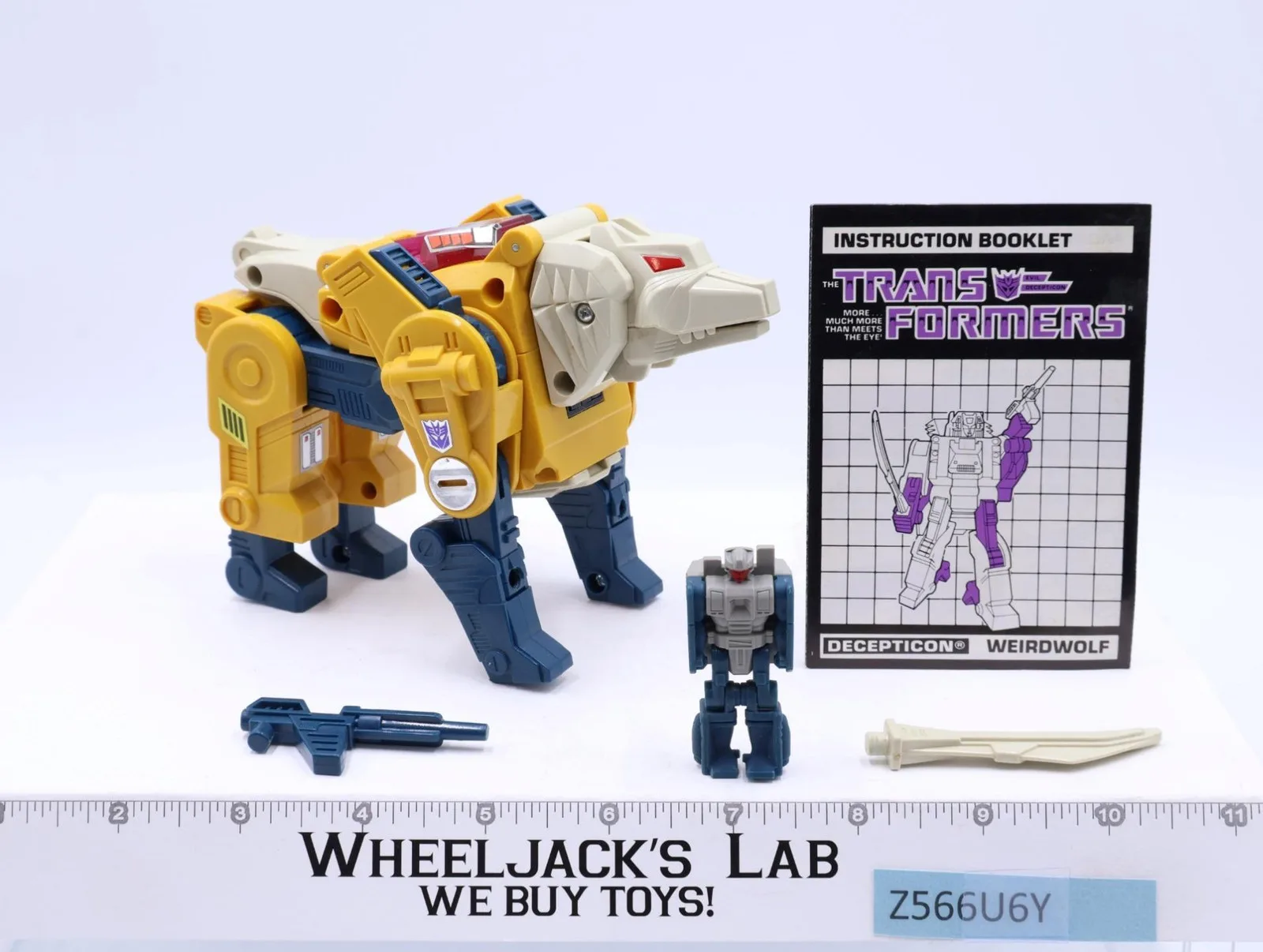 Weirdwolf 100% Complete Vintage 1987 G1 Transformers Hasbro Action ...