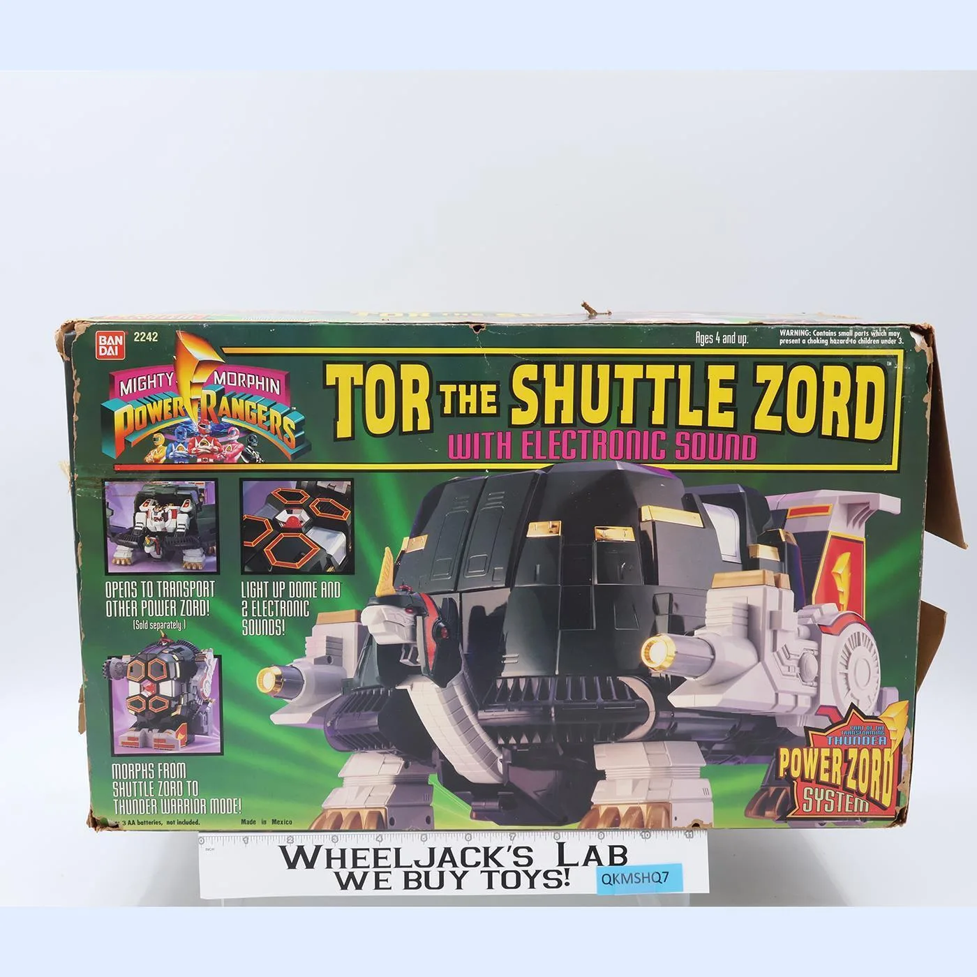 Tor the Shuttle Zord Mighty Morphin Power Rangers 1994 Bandai Action ...