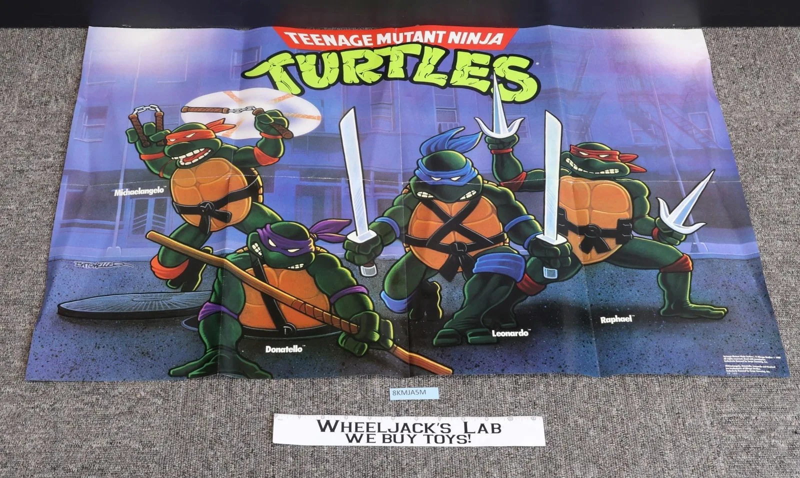 Teenage Mutant Ninja Turtles TMNT Poster 34" X 22" 1988 Mirage Studios ...