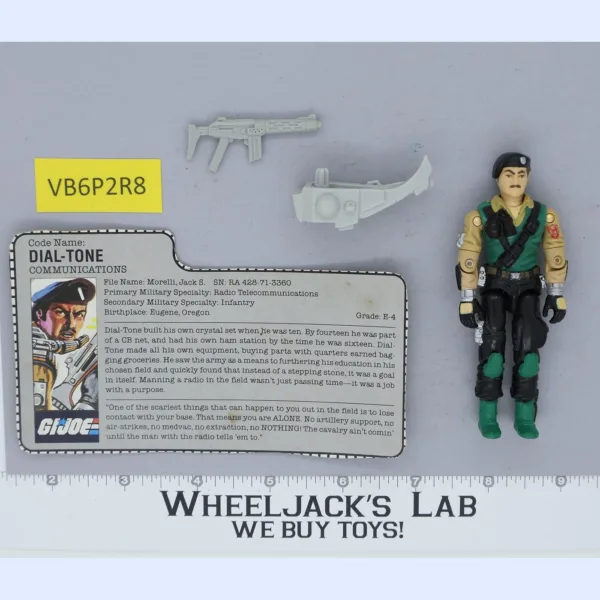 Dial-Tone V1 100% Complete G.I. Joe 1986 Hasbro Vintage Action Figure ...