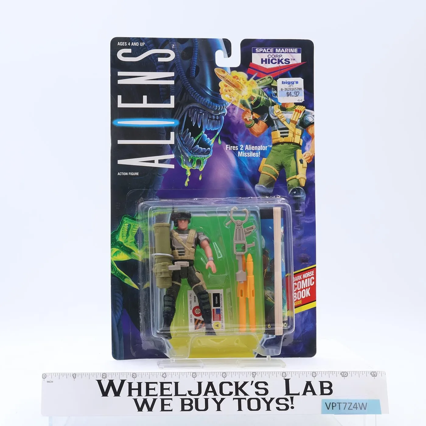 Corporal Hicks Space Marine Aliens 1992 Kenner Action Figure NEW SEALED ...