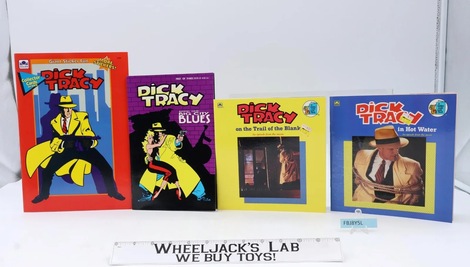Lot of 4 Dick Tracy Books 1990 Golden Book Vintage - Wheeljack's Lab