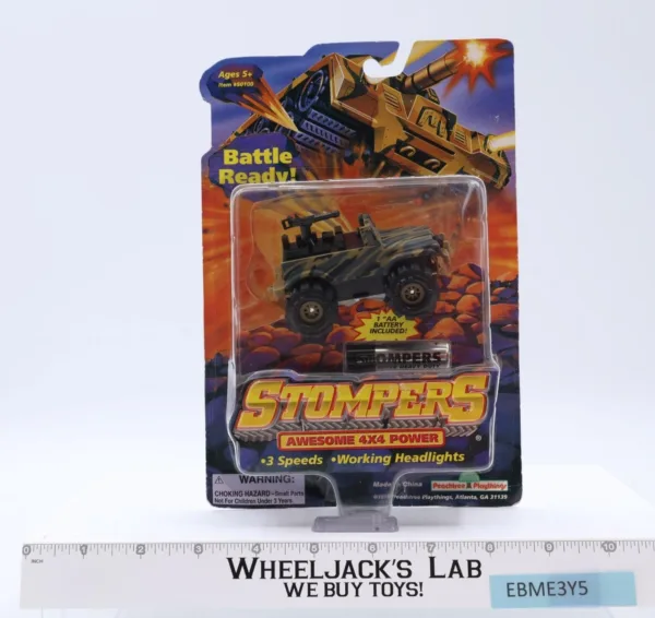 Camo Armed Jeep 4x4 Battle Ready Stompers 1997 Peachtree Playthings NEW ...