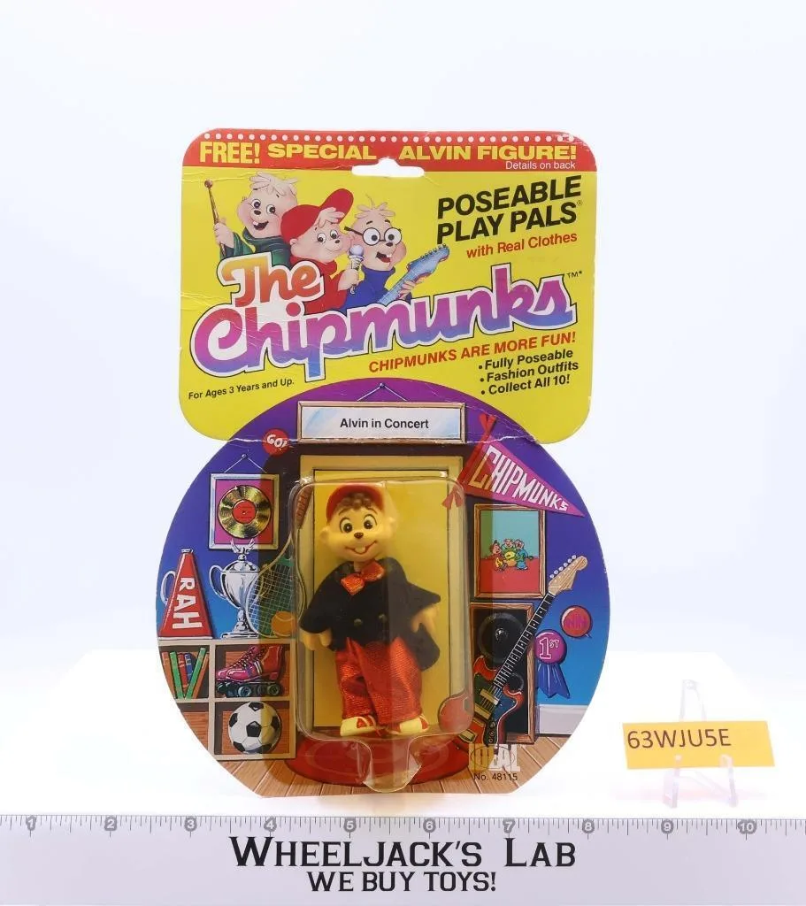 Alvin In Concert W/Real Clothes MOSC 1984 Ideal Poseable Play Pals Vintage - Wheeljack's Lab