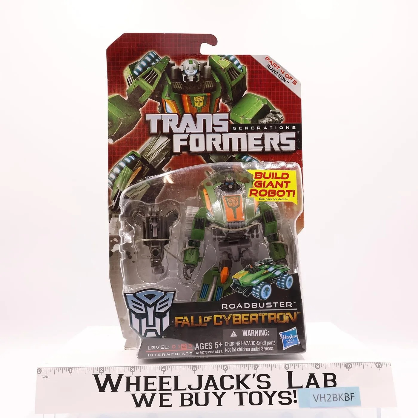 Roadbuster Transformers Fall Of Cybertron 2012 Hasbro Figure NEW SEALED ...