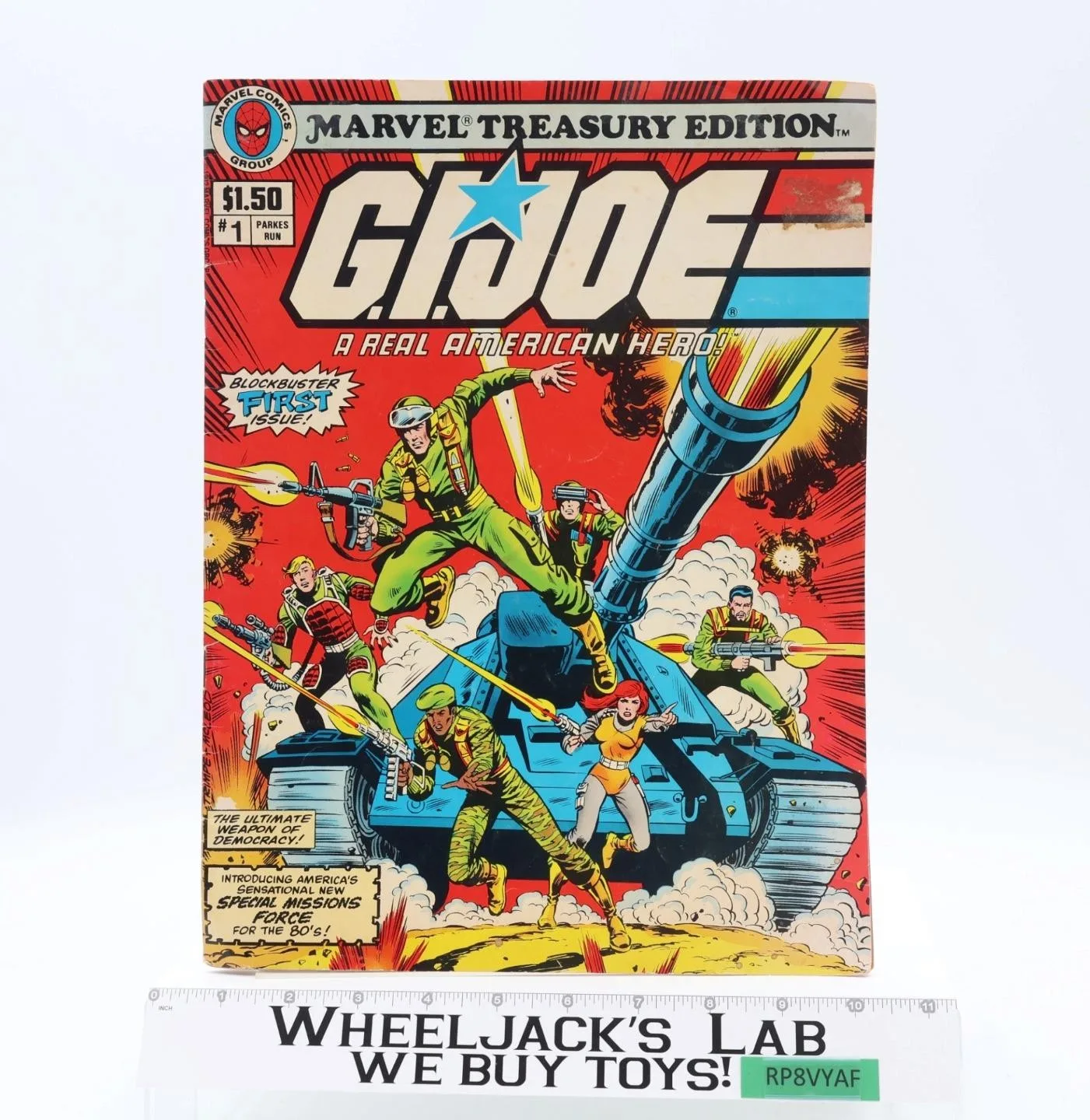 GI Joe A Real American Hero Marvel Treasury Edition #1 1982 Hasbro ...