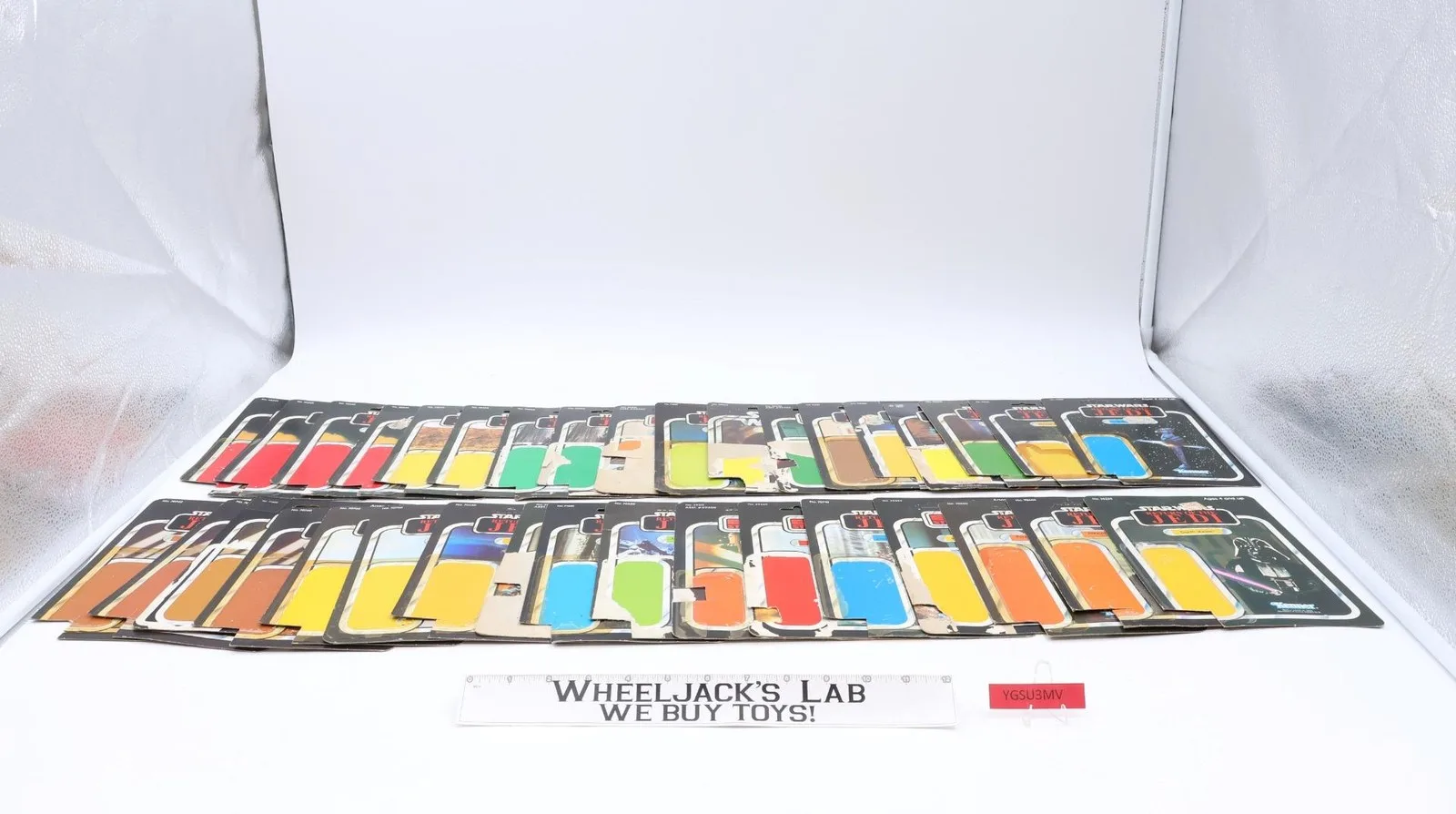 Lot Of 35 Star Wars Card Backs 1970s- 1980s Vintage Kenner - Wheeljack ...