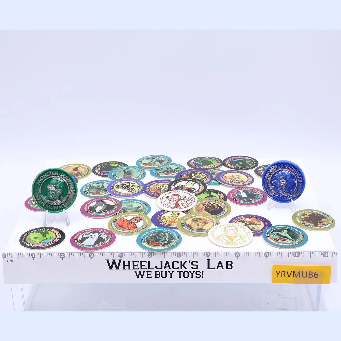 Lot of 36 Universal Monsters Slammer Whammers Caps Pogs 1994 Imperial ...