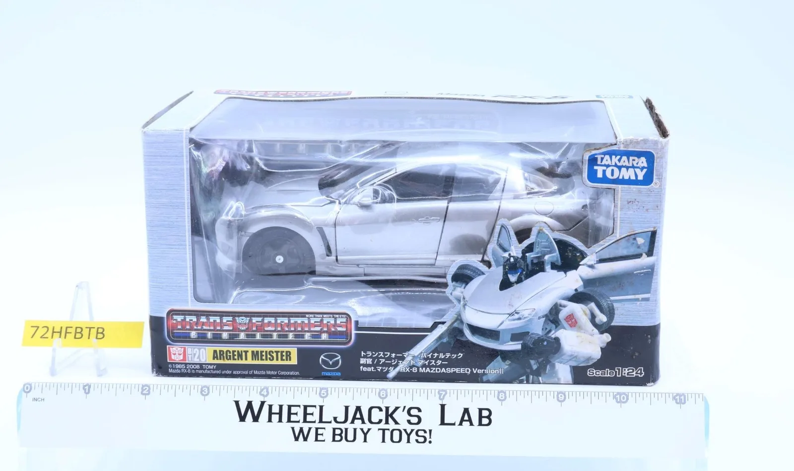 BT20 Argent Meister Mazda RX8 Transformers Binaltech 2008 Takara NEW ...
