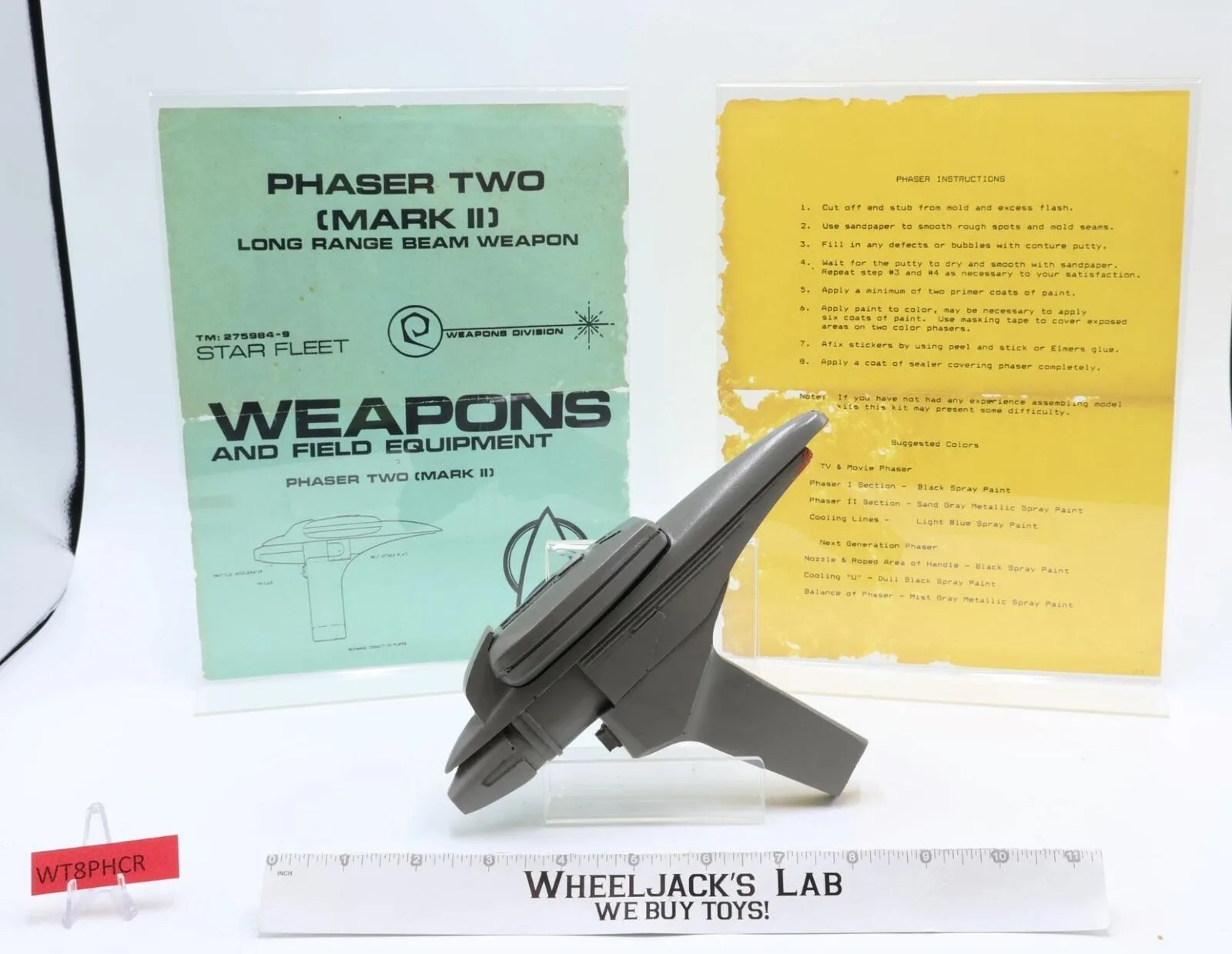 Search For Spock Phaser Mark II Star Trek Resin Prop Model Kit ...