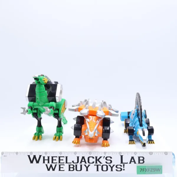Dino Thunder Abaranger Parasaur Ankylo Dimetro 3 pc Zord Power Rangers ...
