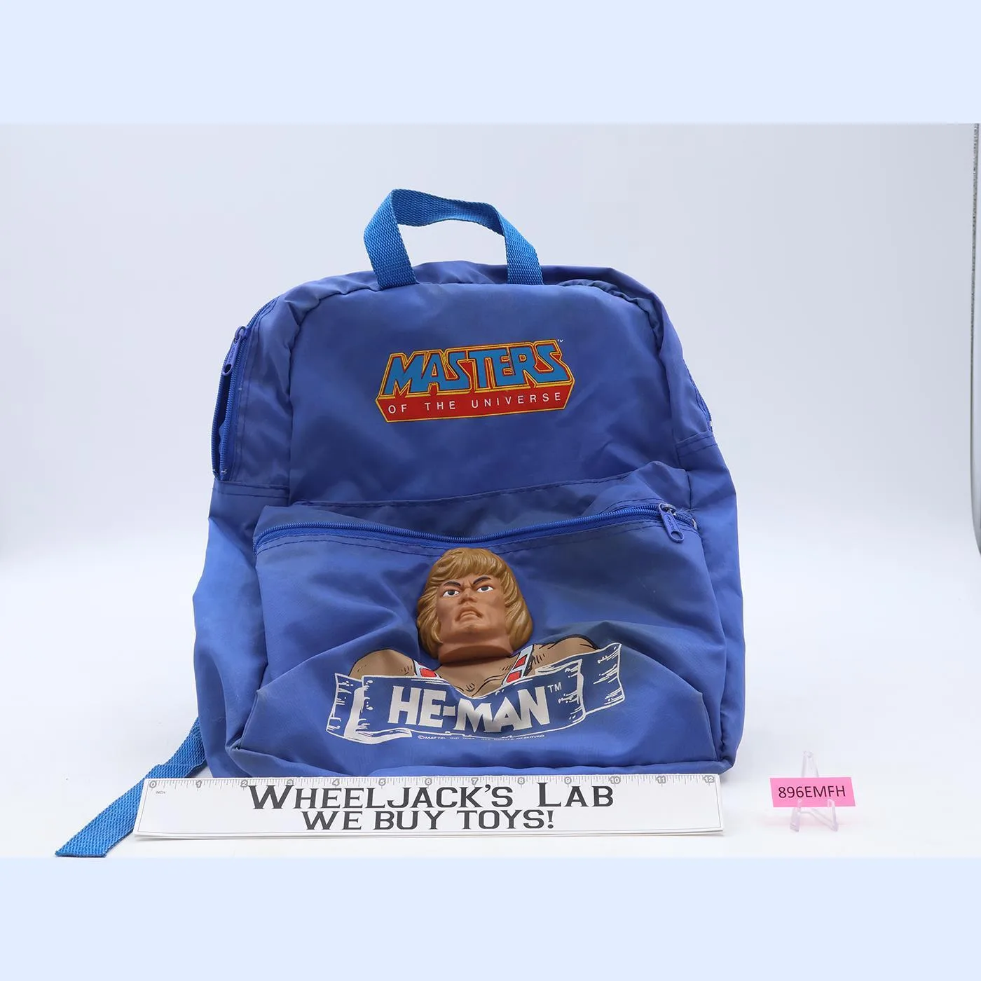 He-man Backpack Book Bag Masters of the Universe MOTU 1984 Mattel ...