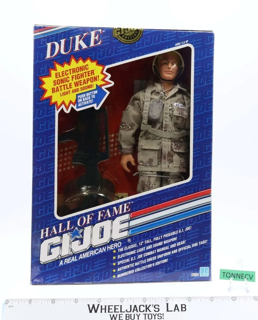 Duke Hall of Fame Duke 12" 100% Complete W/Box GI Joe 1991 Action Figure Hasbro - Wheeljack's Lab