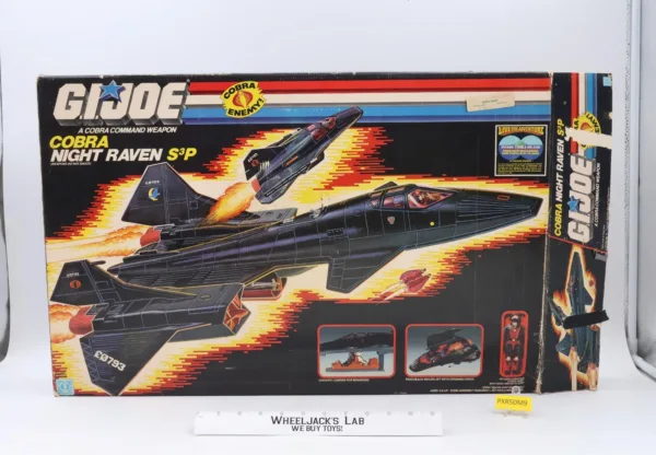 Cobra Night Raven S3P W/Strato-Viper Complete W/Box & Insert GI Joe ...