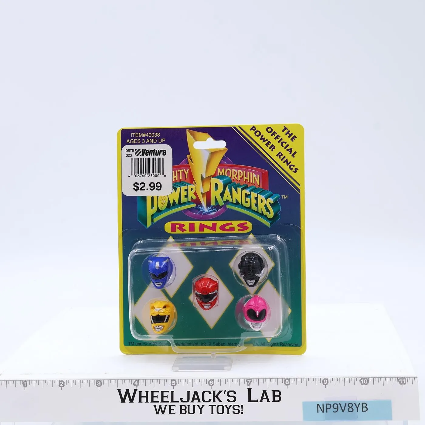 Official Power Rings Mighty Morphin Power Rangers 1993 Saban Vintage ...