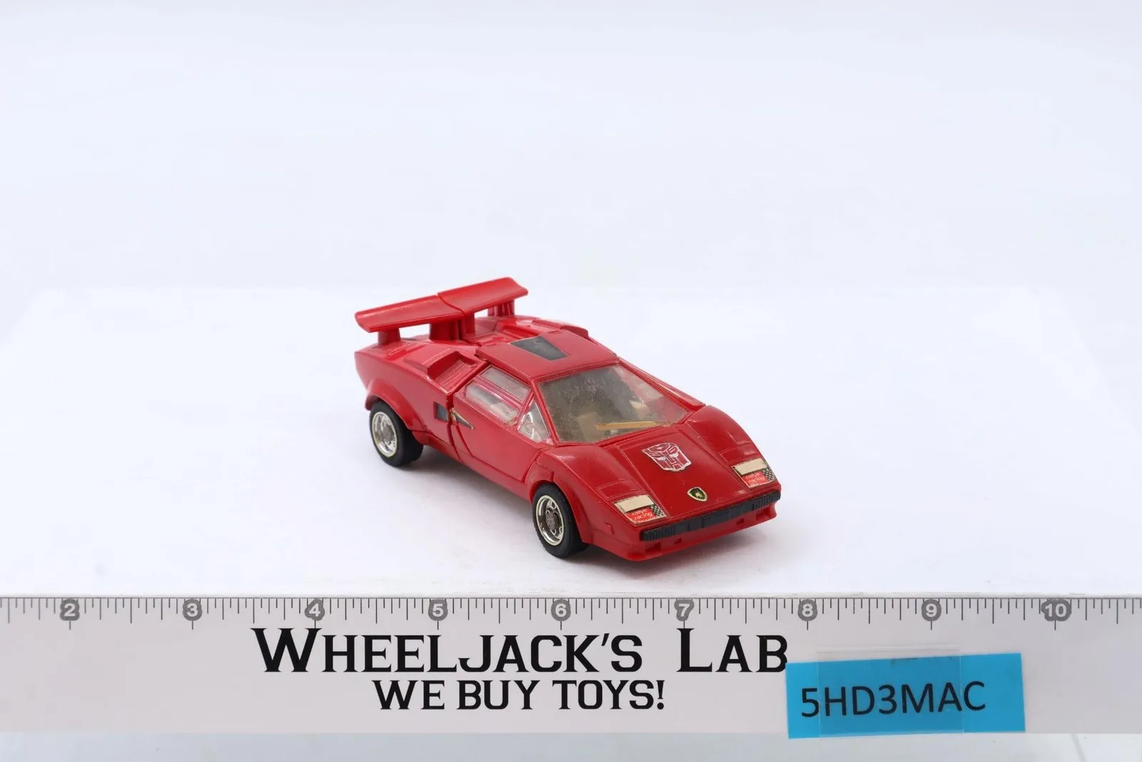 Sideswipe Lamborghini 1984 G1 Transformers Vintage Hasbro Action Figure ...