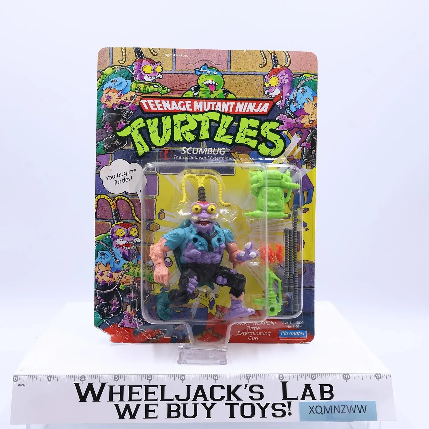 Scumbug Teenage Mutant Ninja Turtles TMNT 1990 Playmates MOSC UNPUNCHED ...