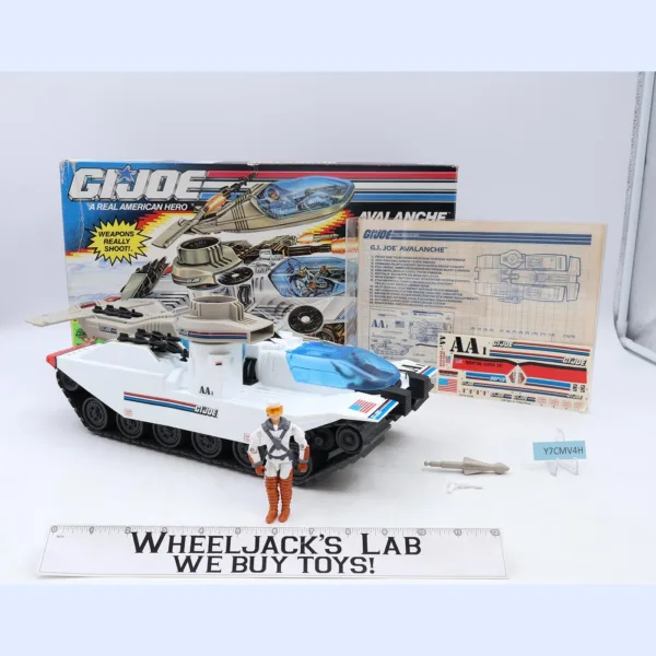 Avalanche Snow Tank W/ Cold Front GI Joe 1990 Hasbro Action Figure ...