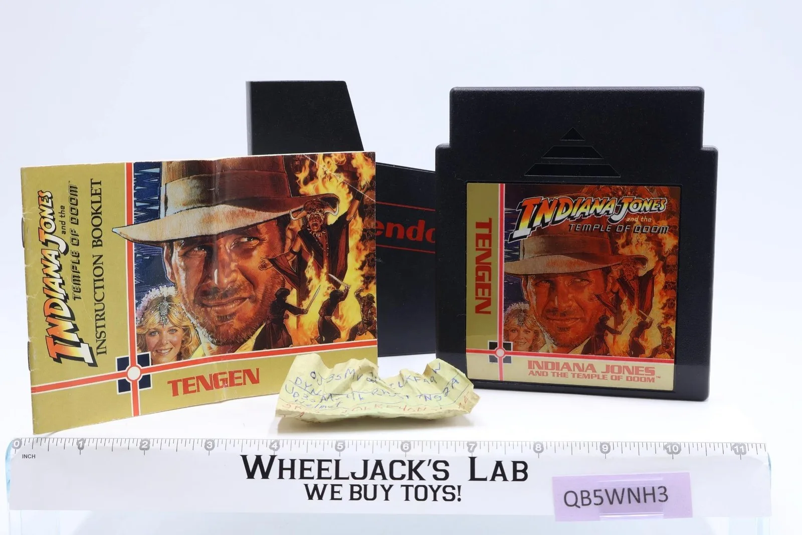 Indiana Jones Temple of Doom Nintendo Entertainment System NES 1987 ...