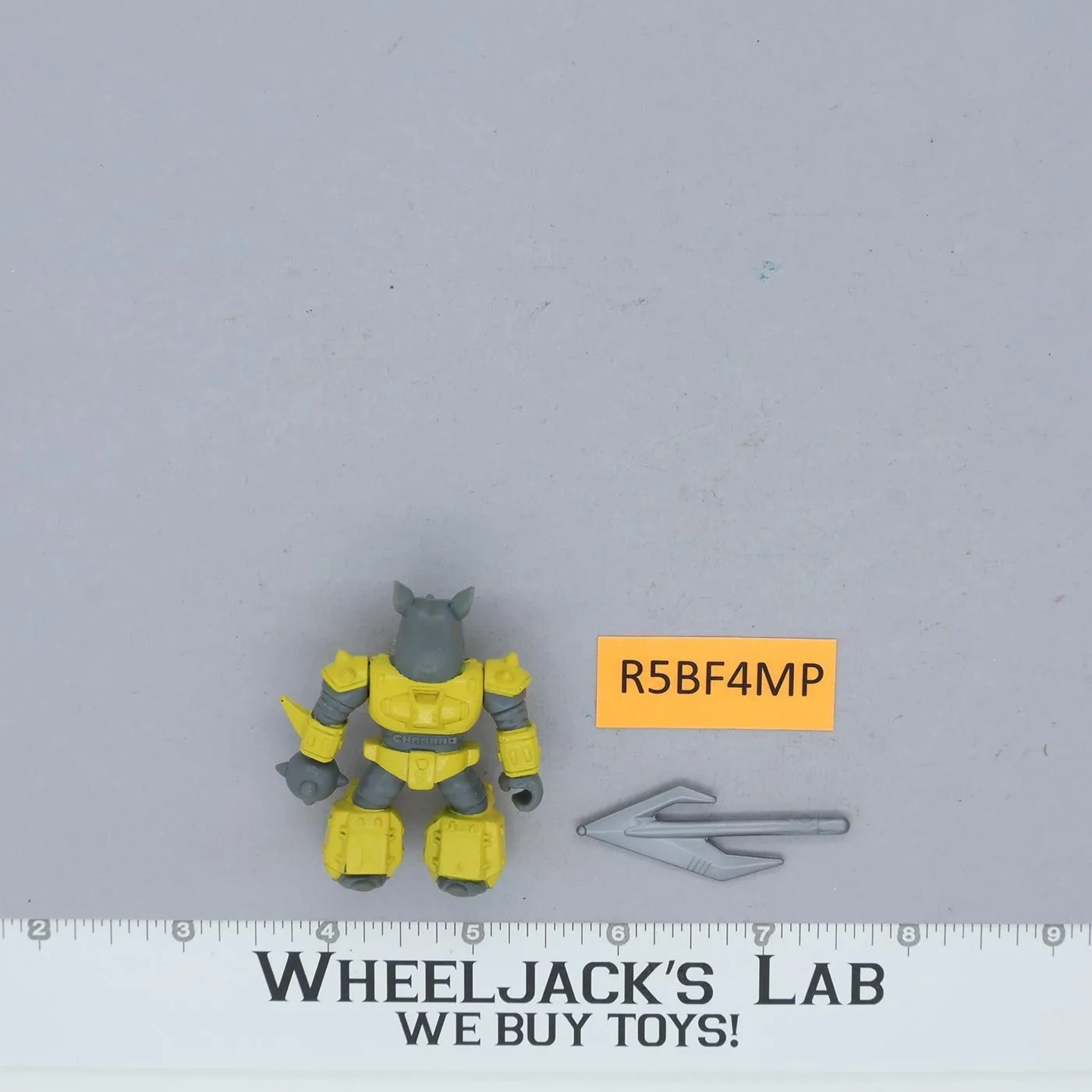 #9 Rocky Rhino Battle Beasts 100% Complete Hasbro 1986 Vintage Action ...