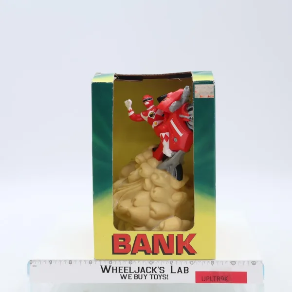 Red Ranger Vinyl Coin Piggy Bank Mighty Morphin Power Rangers 1994 ...