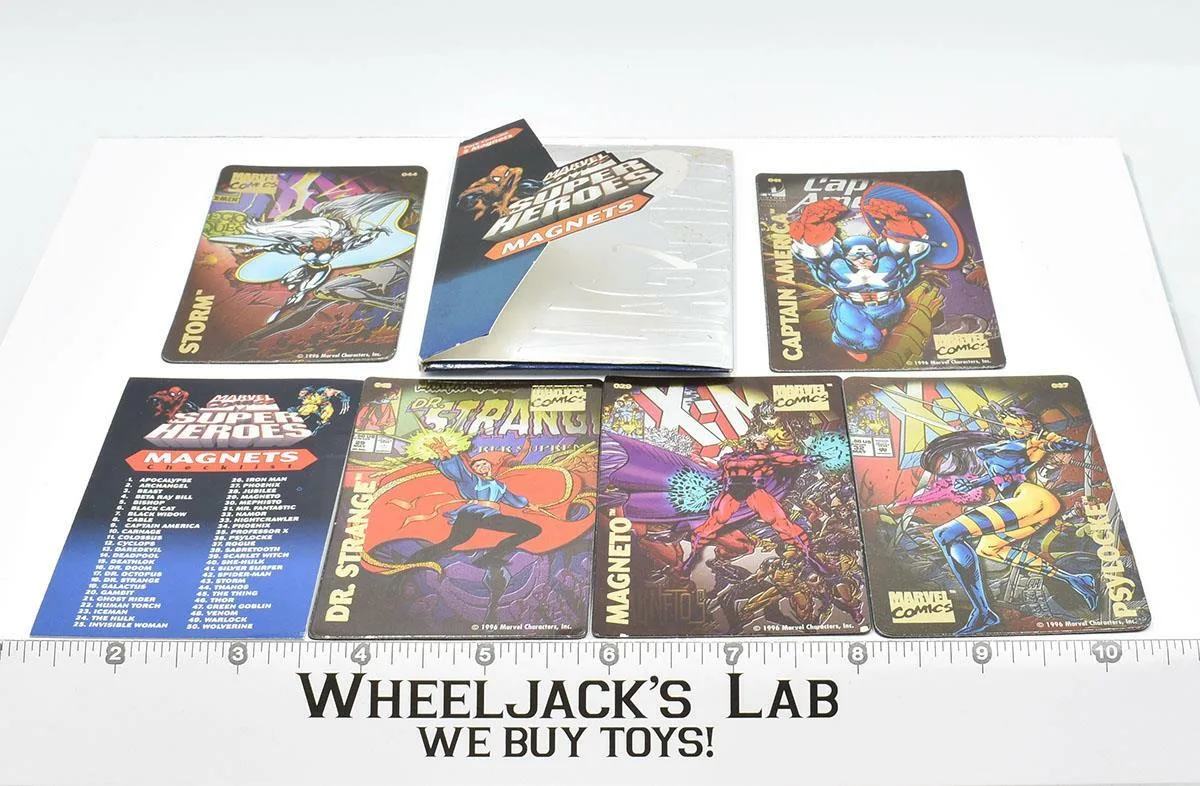 Super Heroes Magnets 1996 Marvel Comics #s 11 44 18 37 29 Magneto Storm ...