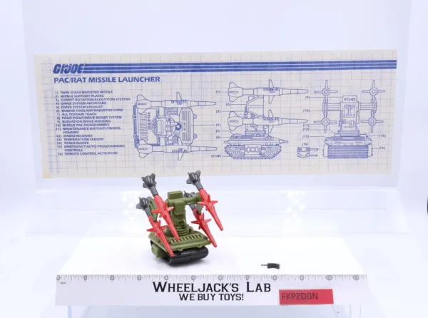 Missile Launcher PAC/RAT 100% Complete GI Joe Hasbro 1983 Vintage ...