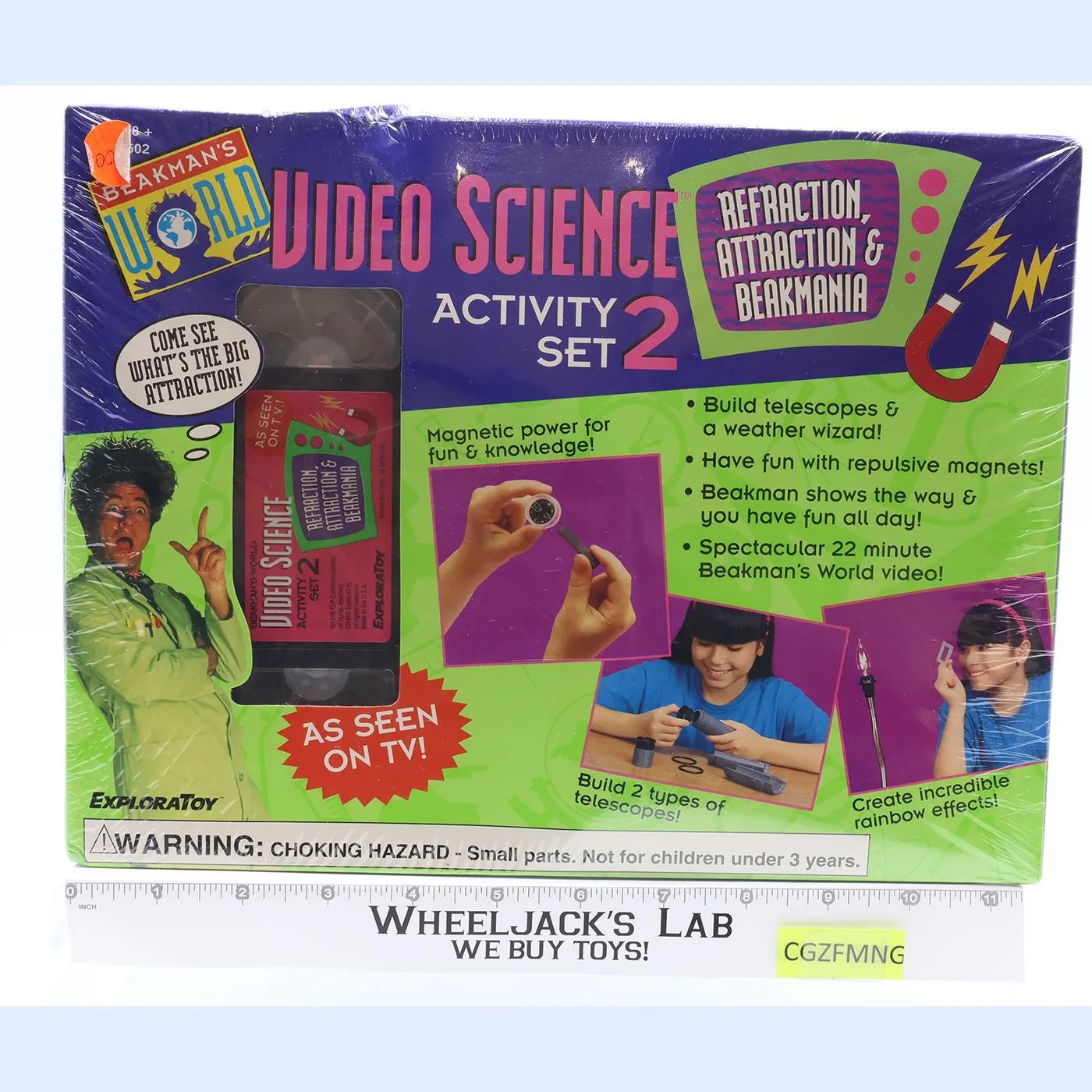 Video Science Activity Set 2 Beakman's World 1995 ExploraToy NEW SEALED ...