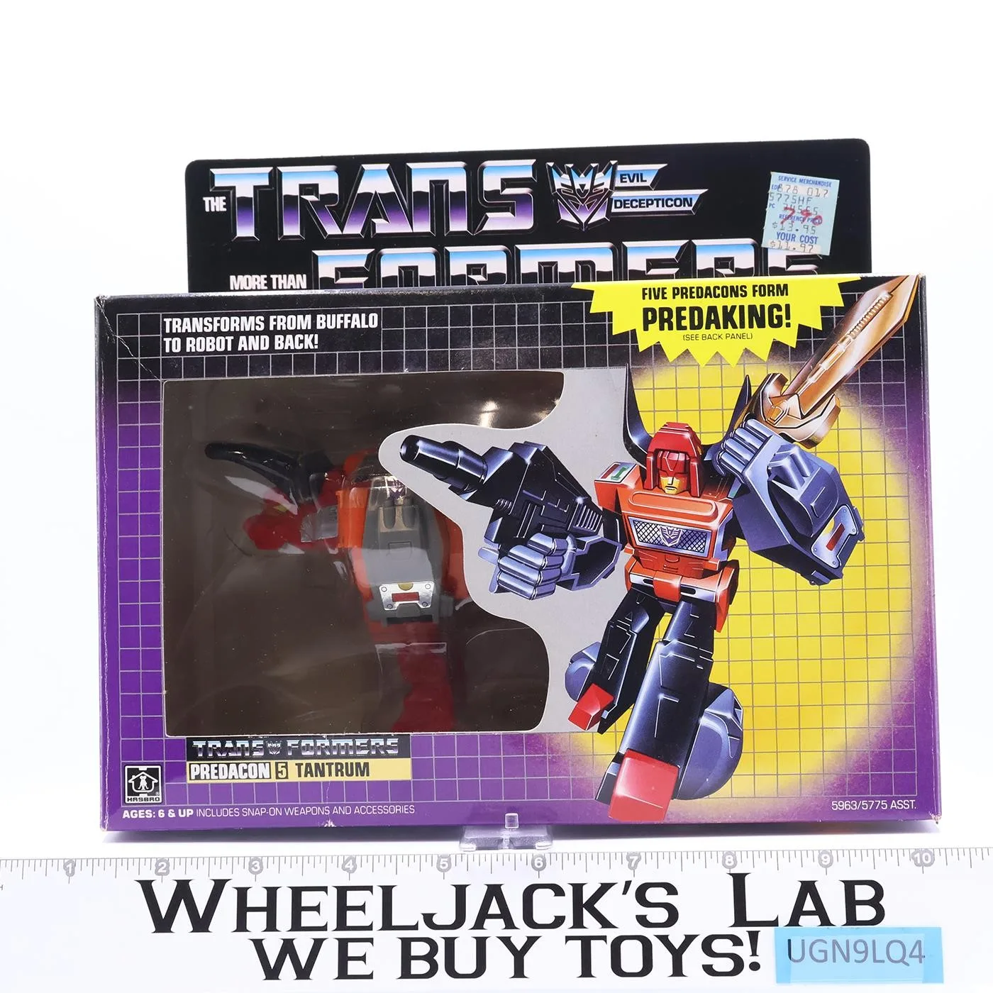 Tantrum METAL W/Box & Insert 100% Complete1986 Vintage G1 Transformers ...