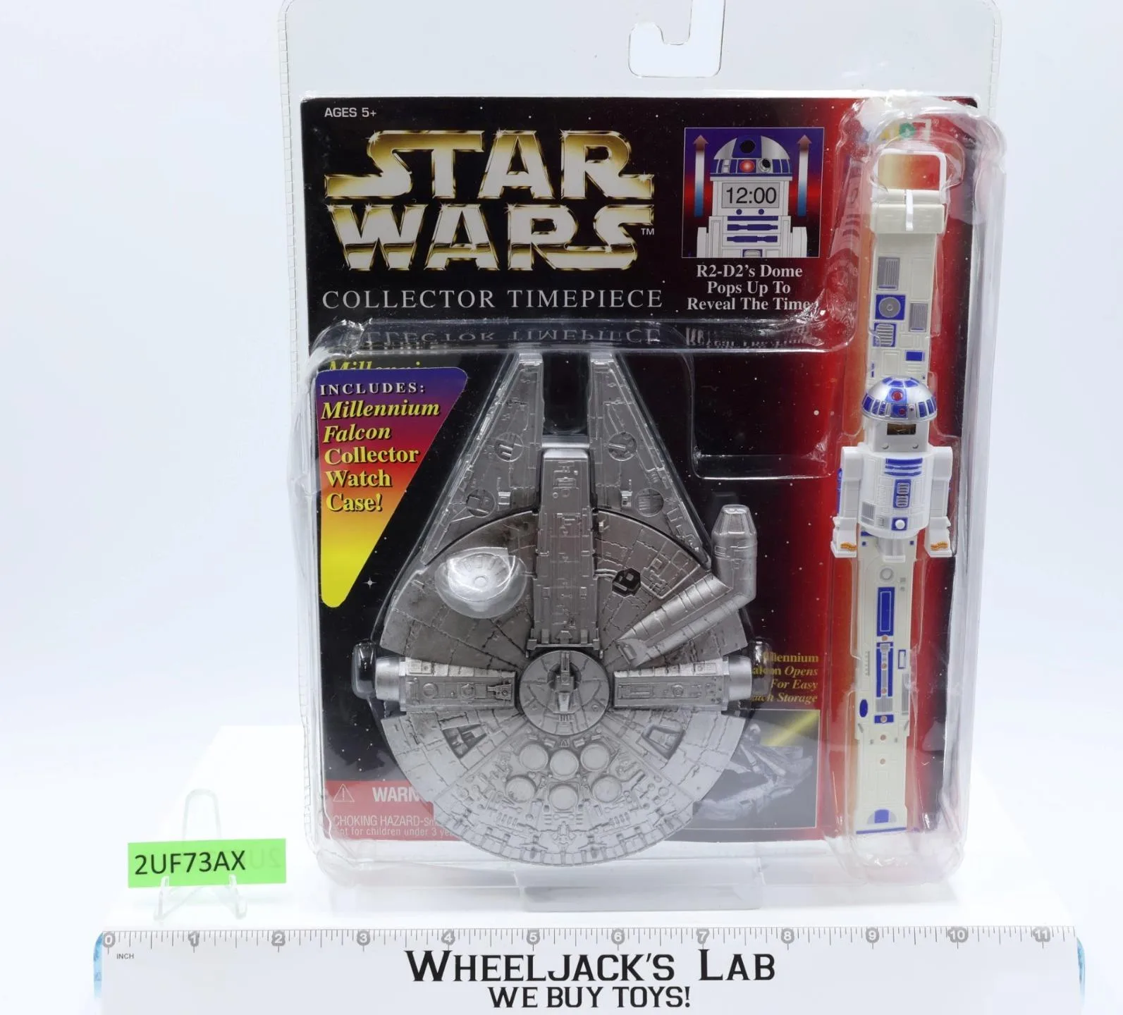 Millennium Falcon Case W/ R2-D2 Watch Star Wars 1996 Hope Ind. NEW ...