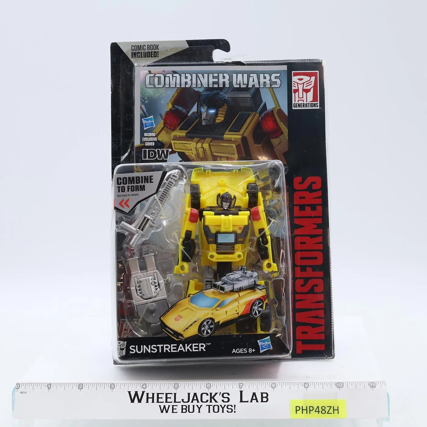 Sunstreaker W/ Comic Transformers Combiner Wars 2015 Hasbro Figure NEW ...