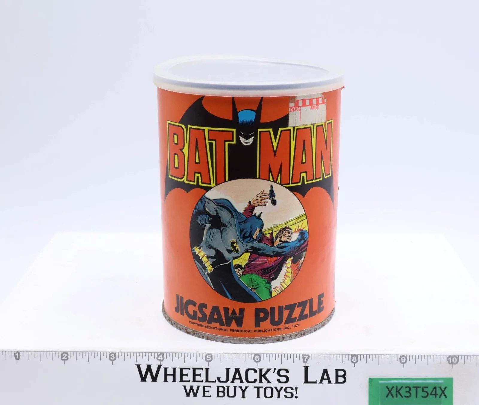 Batman Jigsaw Puzzle 200 pcs 100% COMPLETE W/Container & Lid APC 1974 ...