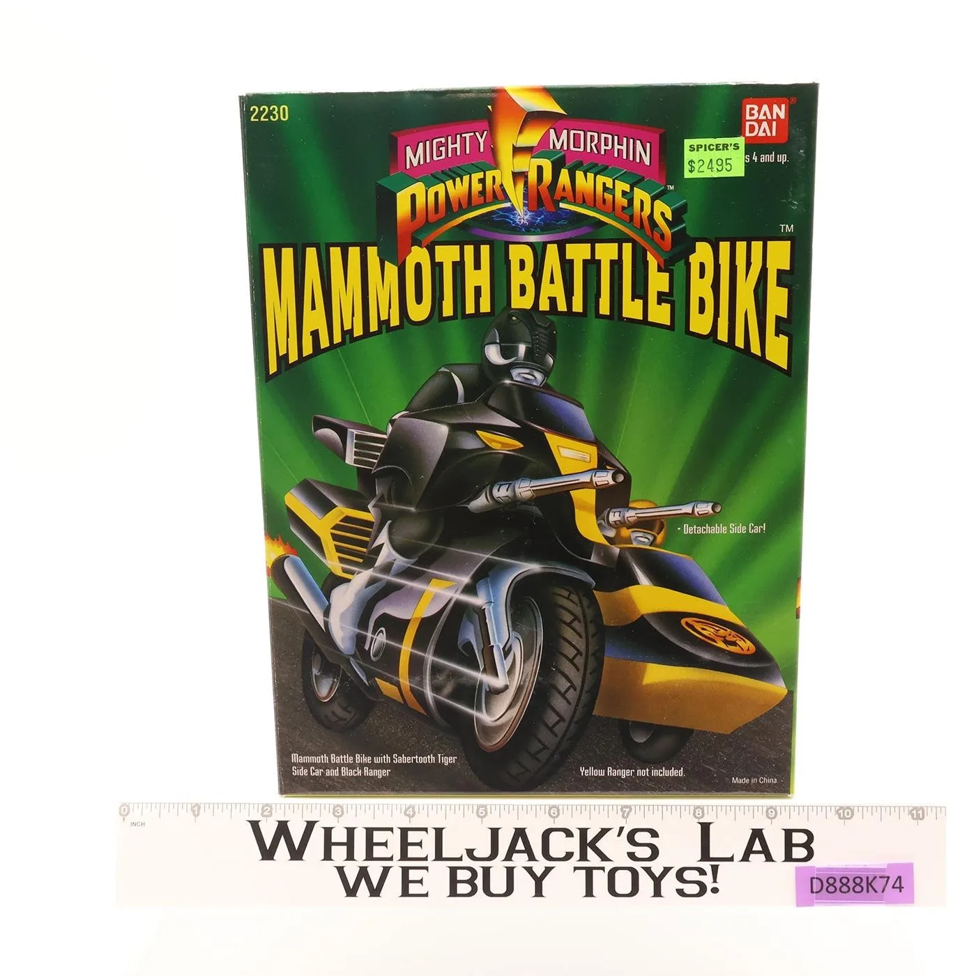Mammoth Battle Bike Mighty Morphin Power Rangers 1993 Bandai NEW SEALED ...