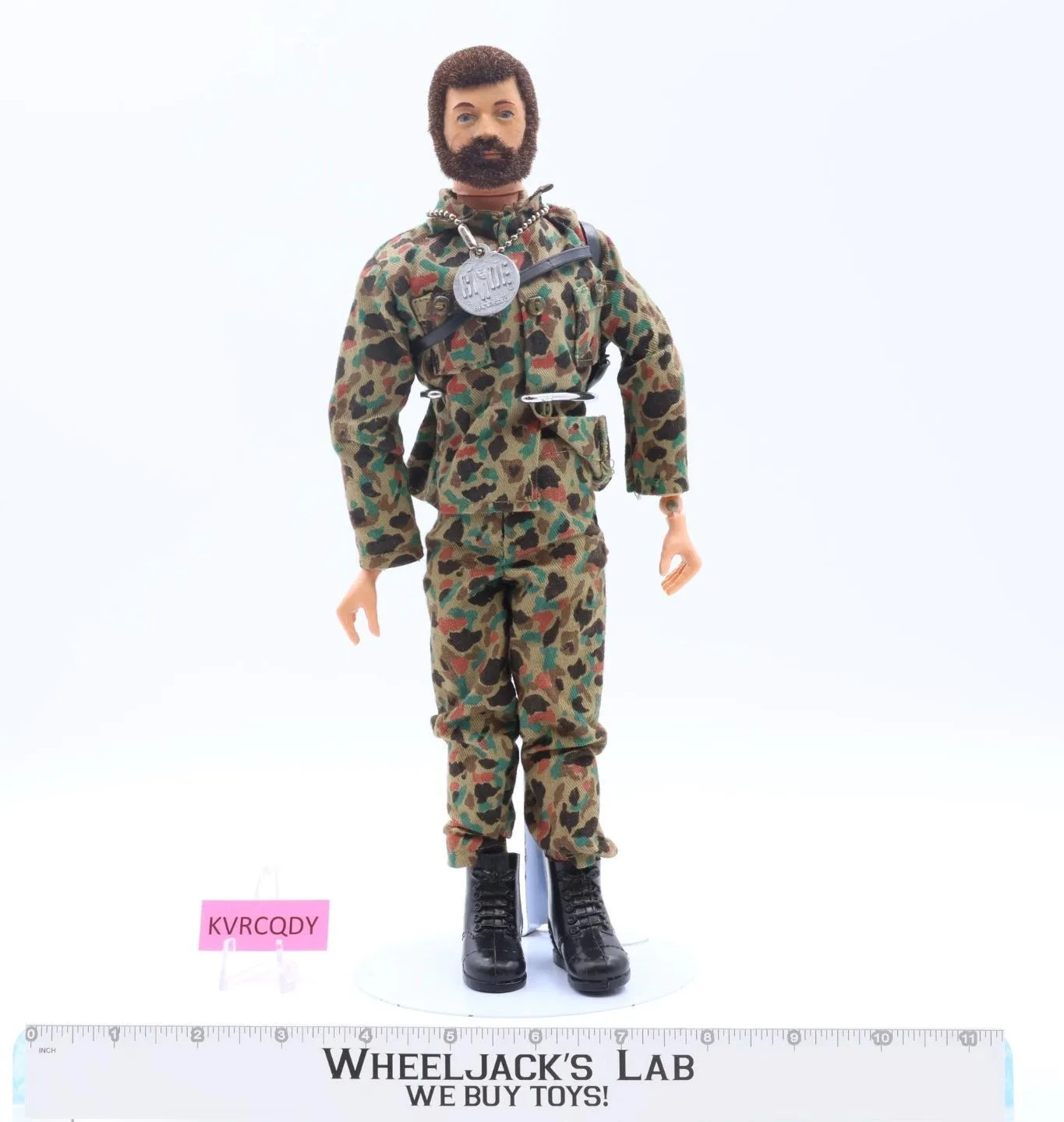 Land Adventurer Flocked Brown Hair & Beard 100% Complete 12" GI Joe ...