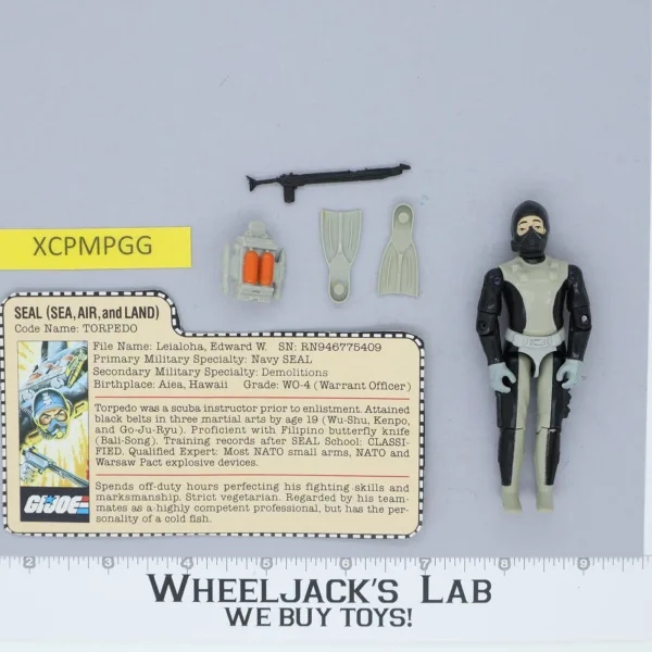 Torpedo V1 100% Complete G.I. Joe 1983 Hasbro Vintage Action Figure ...