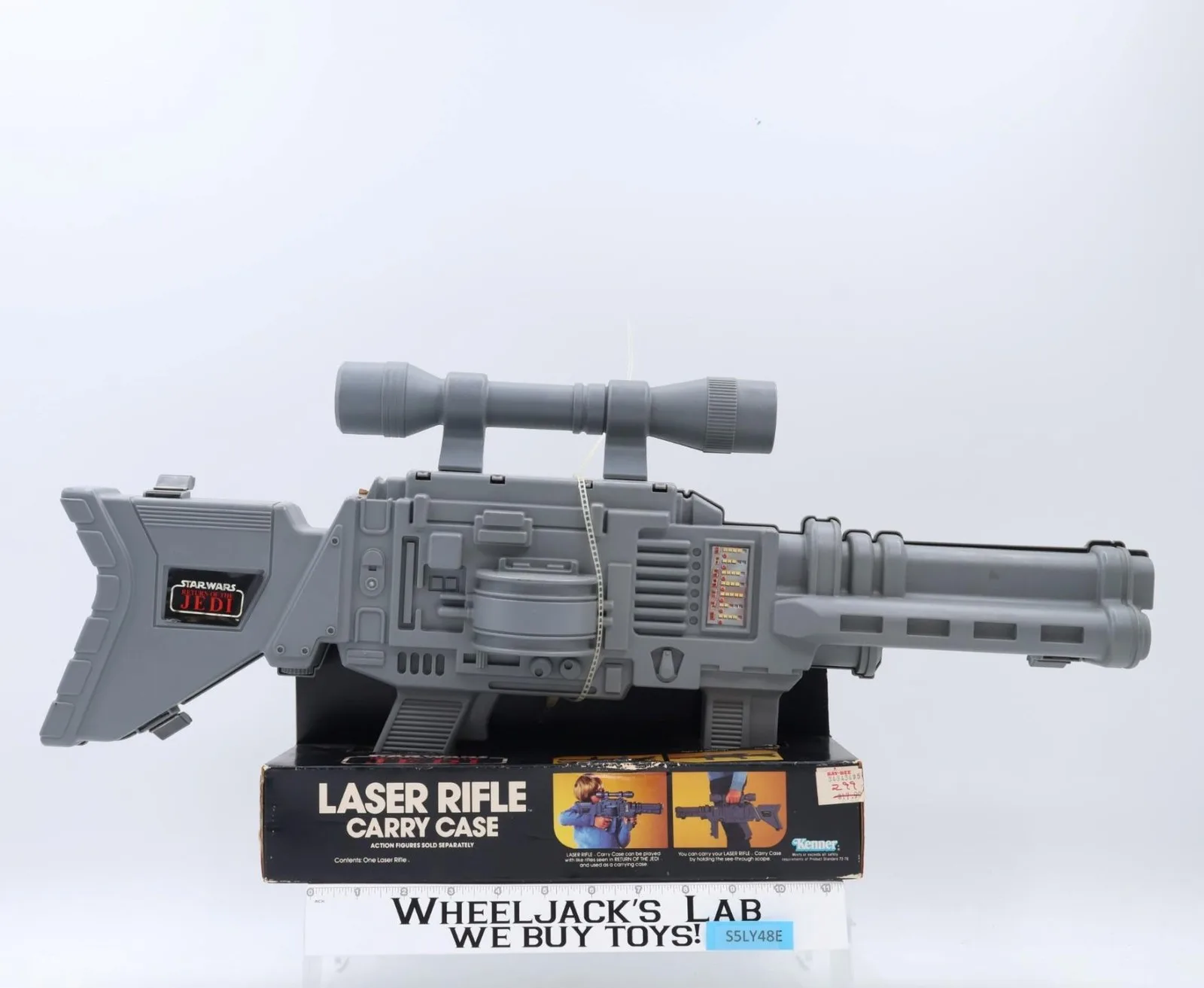 Laser Rifle Carry Case UNUSED STICKERS Star Wars ROTJ 1984 Kenner ...