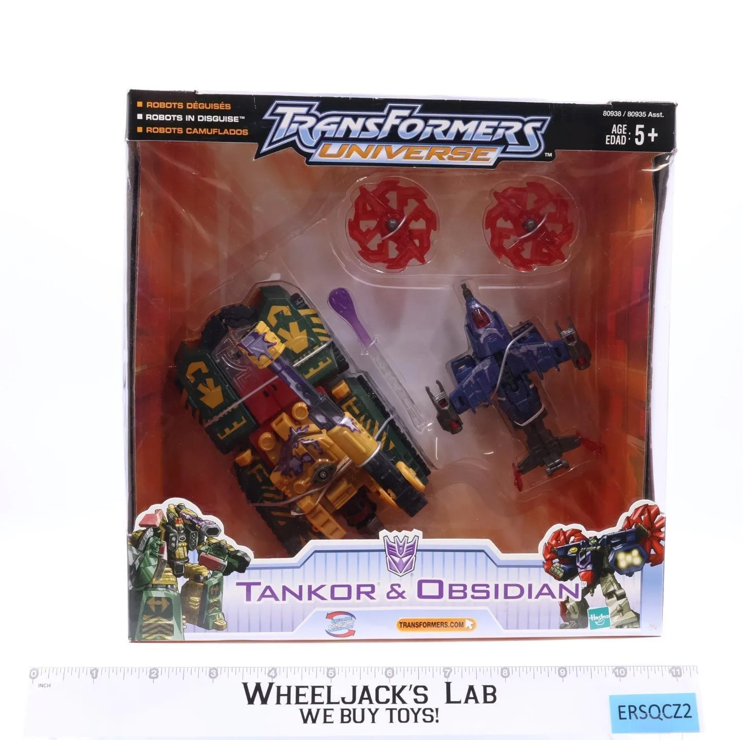 Tankor & Obsidian Transformers Universe 2003 Hasbro Action Figure NEW ...