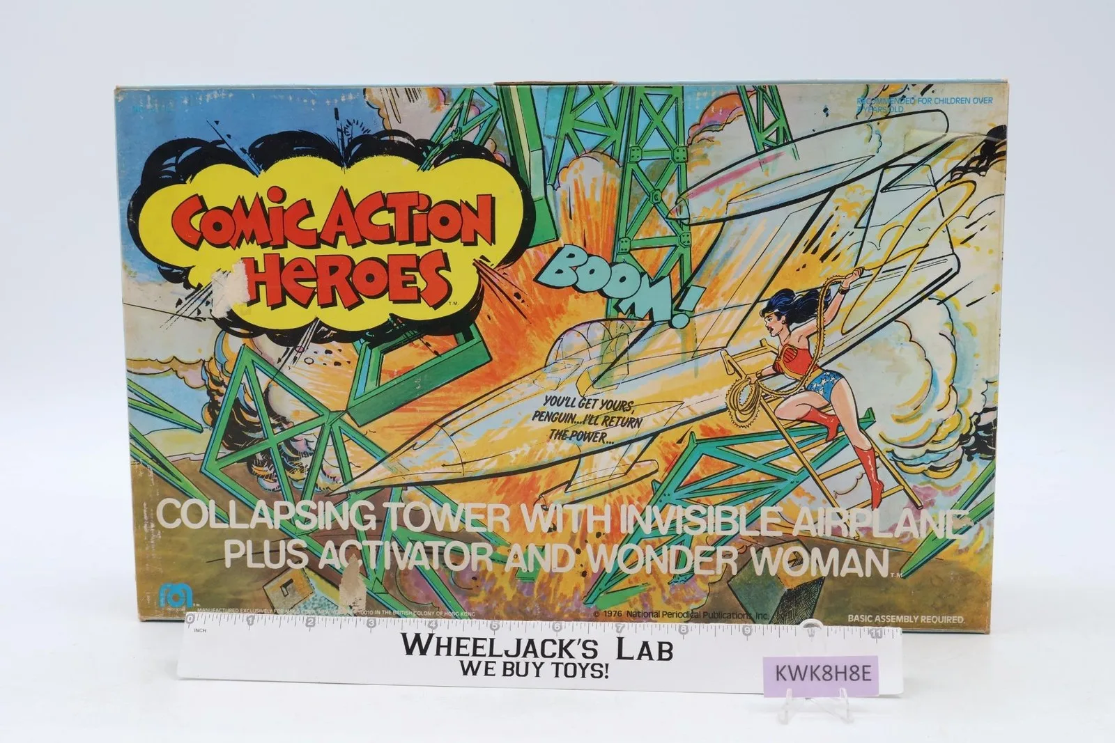 Collapsing Tower W/ Invisible Airplane Comic Action Heroes 1976 Mego ...