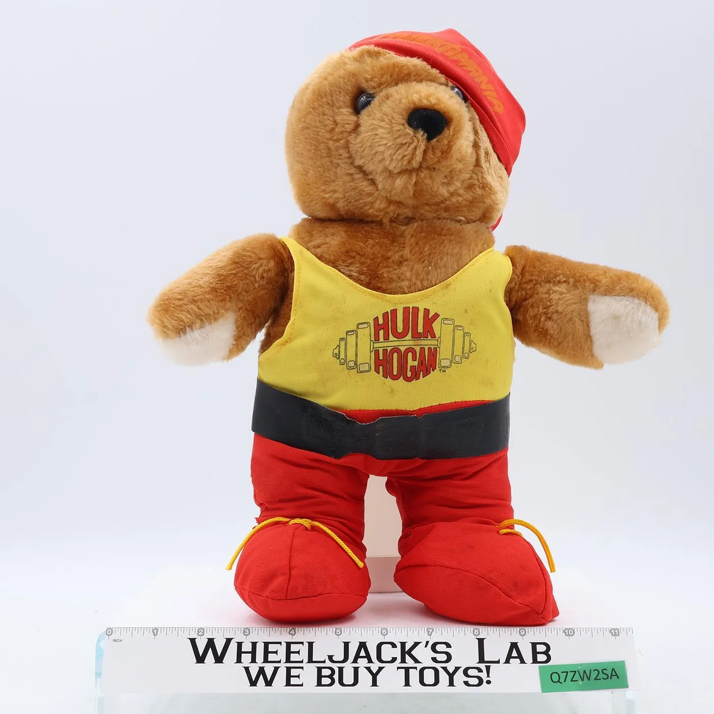 Hulk Hogan Hulkamania 16" Plush Bear Vintage 1989 WWF Titan Sports ...