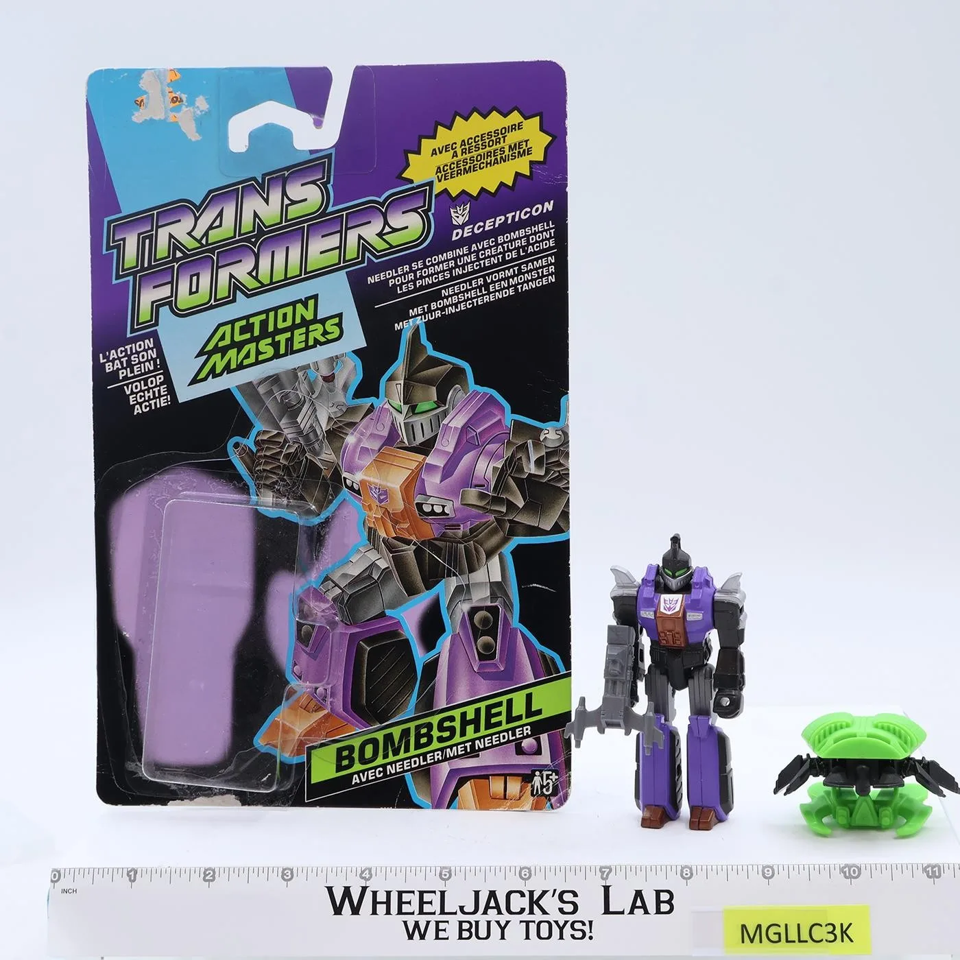 Bombshell 100% Complete G1 Transformers European Action Masters 1991 ...