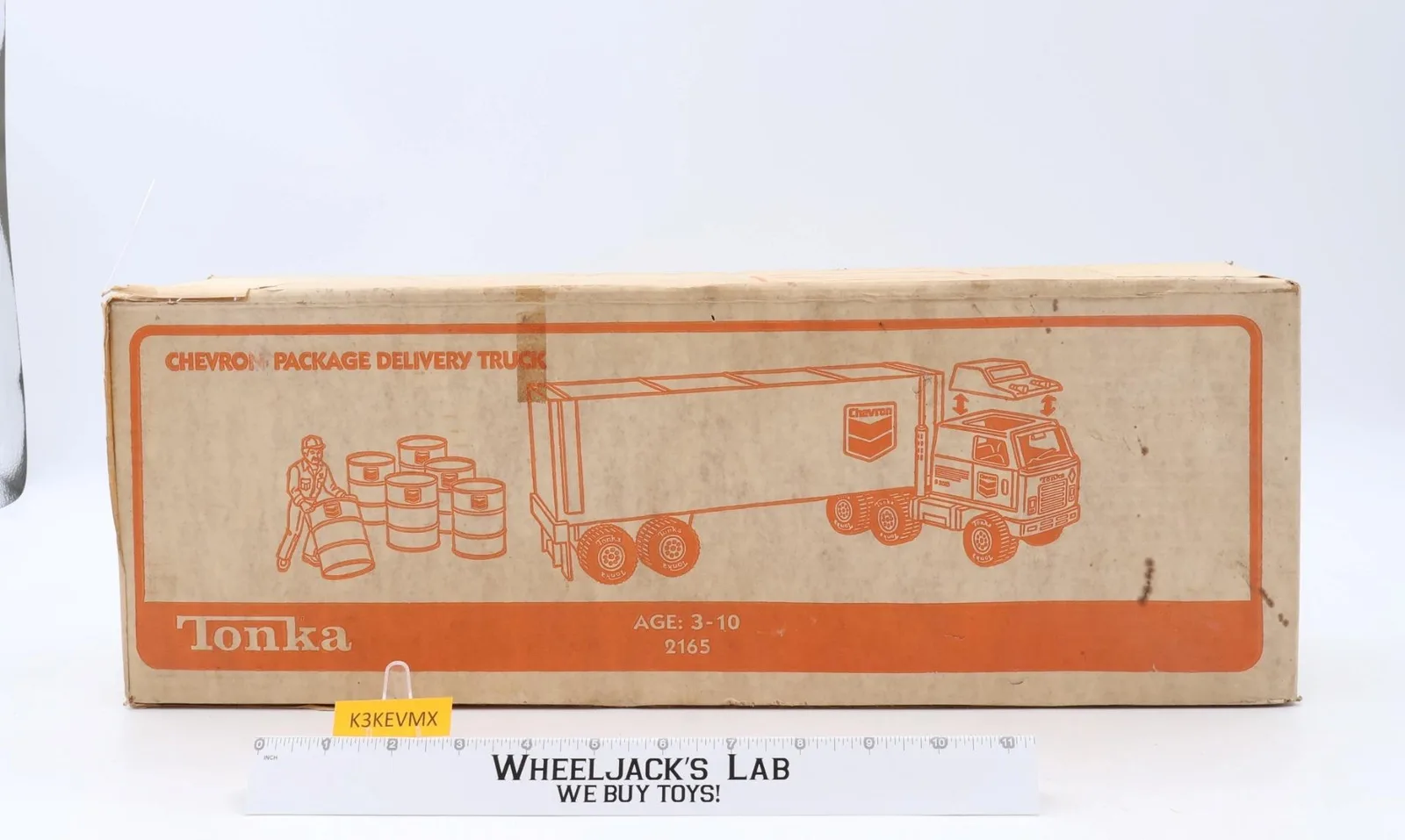 Chevron Package Delivery Truck #2165 Pressed Steel 1978 Tonka NEW MISB ...