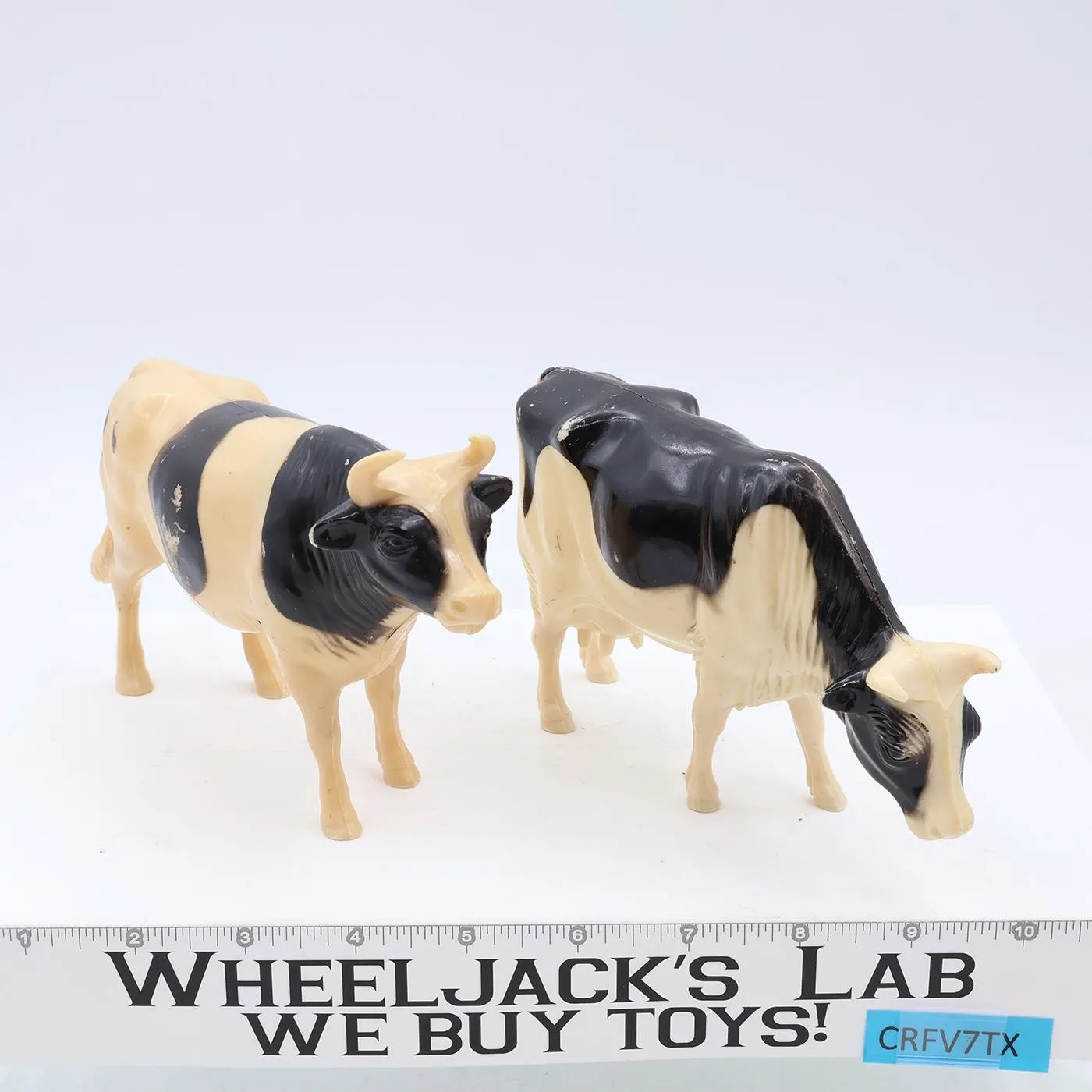 Holstein Bull and Dairy Cow Nylint Corp Vintage Hard Plastic 8" Black ...