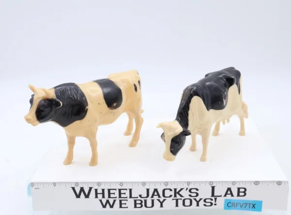 Holstein Bull and Dairy Cow Nylint Corp Vintage Hard Plastic 8" Black ...